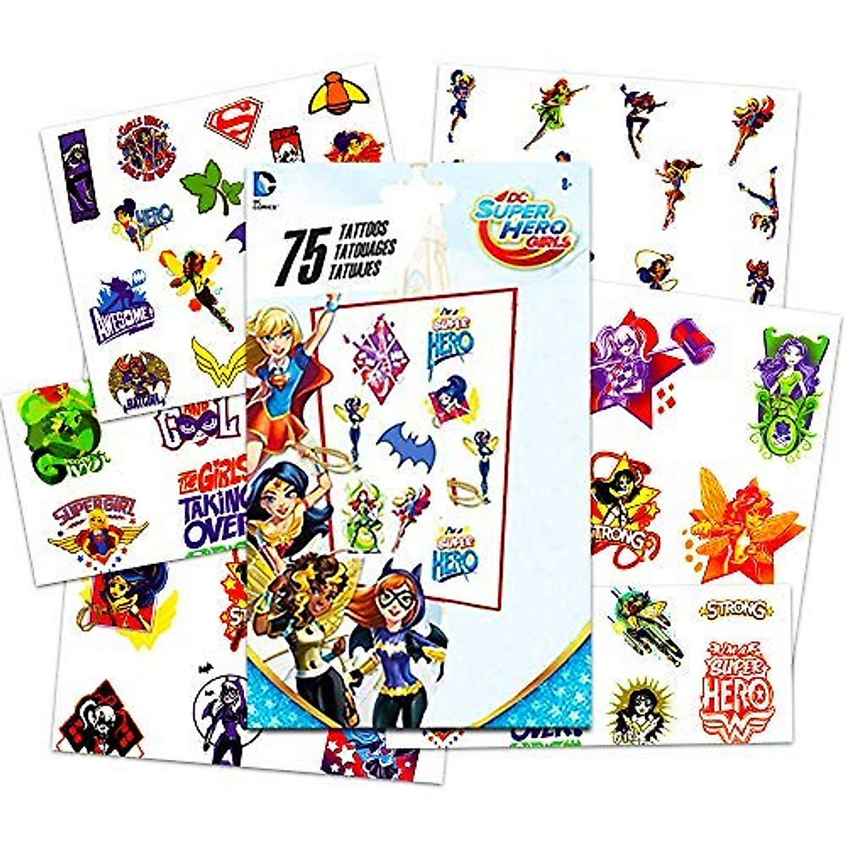 Super Hero Girls Toddler Preschool Backpack - Deluxe 11 Inch Superhero Mini Backpack Featuring Supergirl and Batgirl Logos