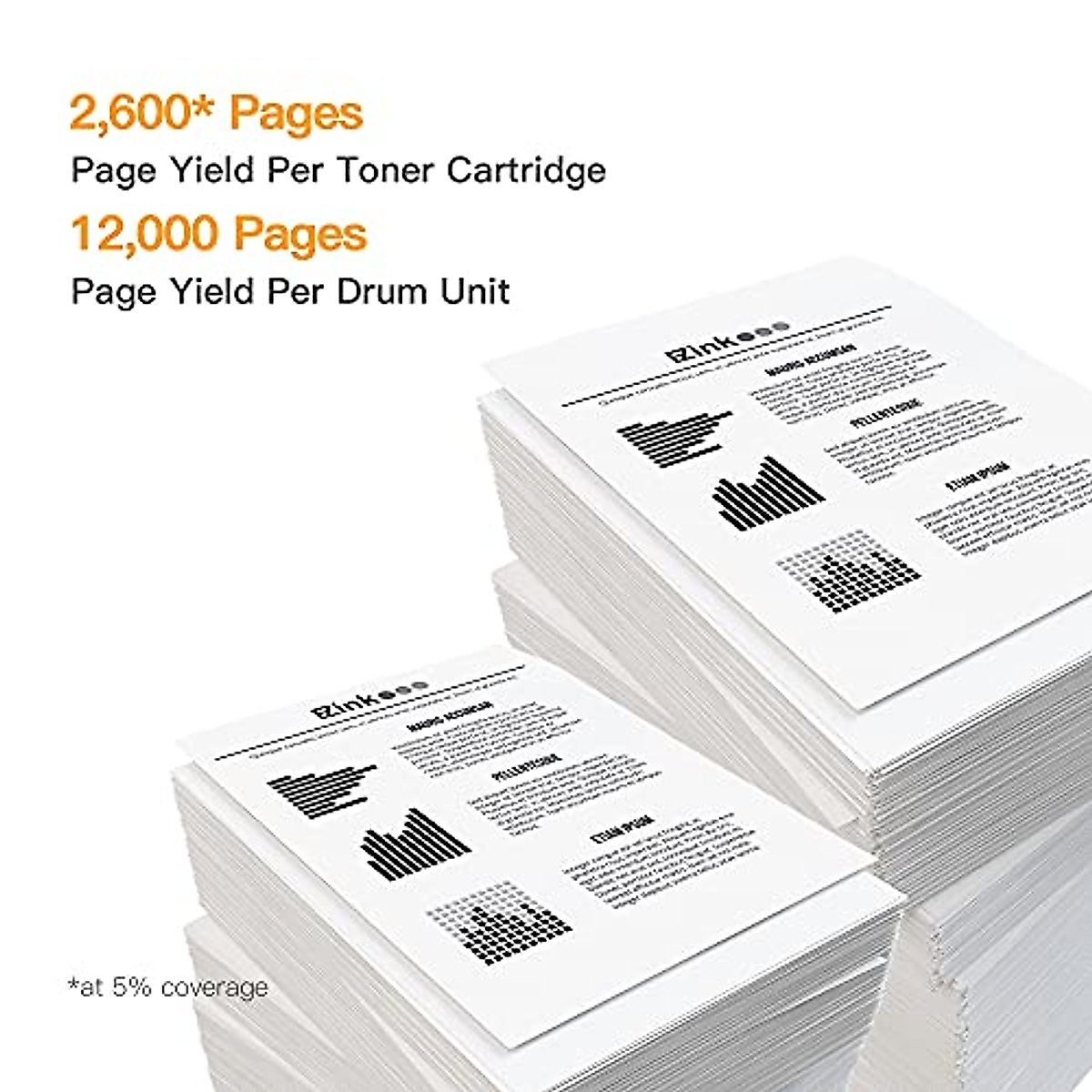 E-Z Ink (TM) Compatible Toner Cartridge & Drum Unit Replacement for Brother TN360 TN330 DR360 DR-360 High Yield Compatible with DCP-7040 DCP-7030 MFC-7840W HL-2140 MFC-7340(2 Toner, 1 Drum Unit)