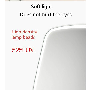 FQYYDD Illuminated Makeup Mirror Led Makeup Mirror Folds Portable Small Mirror