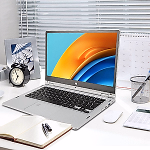 MAVIS LAVEN 13.3 Inch Laptop, 360 Degree Rotation 2 in 1 Laptop for Windows 11 Touch Screen 1920x1080 for Intel J4105 CPU for Travelling (16+512G US Plug)