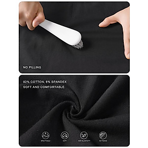 Phoeswan Skirted Dance Leotards, Women's Dance Skirt Black Cotton Short Sleeve Dance Dress for Ballet, Aerobics, Size X-Large