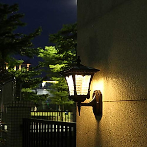 HZYDD Wall Lamp Home Garden Lamp Outdoor Door Lamp Outdoor Wall Lamp Patio Lamp Solar Light Waterproof Wall Lamp