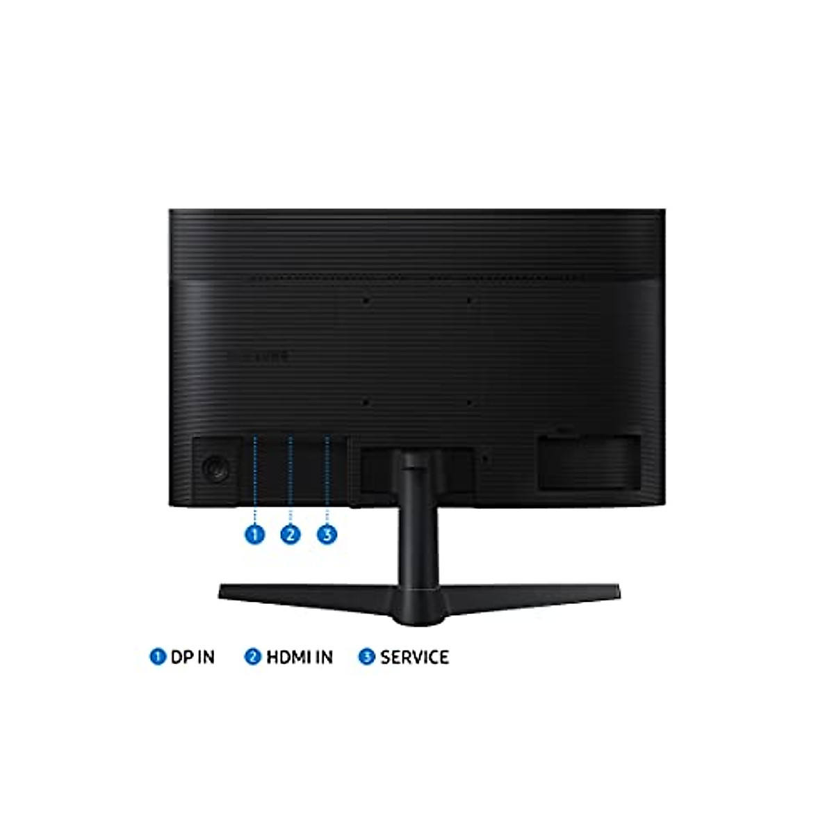 SAMSUNG T37F Series 24-Inch FHD 1080p Computer Monitor, 75Hz, IPS Panel, HDMI, Display Port, VESA Compatible, 3 Yr WRNTY (LF24T374FWNXGO),Blue/black