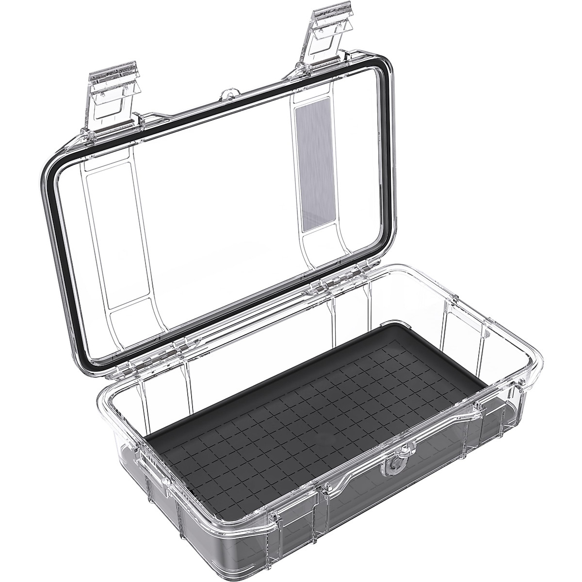 Pelican M60 Micro Case - Waterproof Case (Dry Box, Field Box) for iPhone, GoPro, Camera, Camping, Fishing, Hiking, Kayak, Beach and More (Black/Clear)