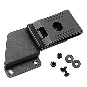 Saddgo K Sheath Waist Clip for KYDEX Making Scabbard Clip K Sheath Accessories Carry Sheath Tool with Screws, Approx.12.3x5.7cm/4.84x2.24inch, Gray