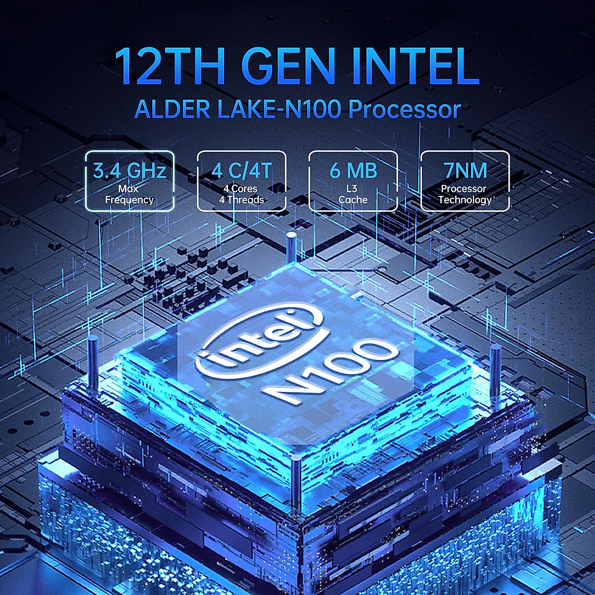 MOREFINE M9 Mini PC Windows 11 Pro, Intel 12th Gen N100(Up to 3.4GHz) Mini Computers, 16GB DDR4 RAM 512GB M.2 NVME SSD Mini Desktop Computer, Windows Computer Support WiFi6/BT5.2/Dual Display