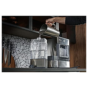 GE Profile Opal | Side Tank Accessory for Opal Nugget Ice Maker | Easy Magnetic Attachment to Opal Ice Machine |1-Gallon Tank |Allows for 3x More Ice Before Refill | Pack of 1 |17.2"D x 7.5"W x 3.75"H