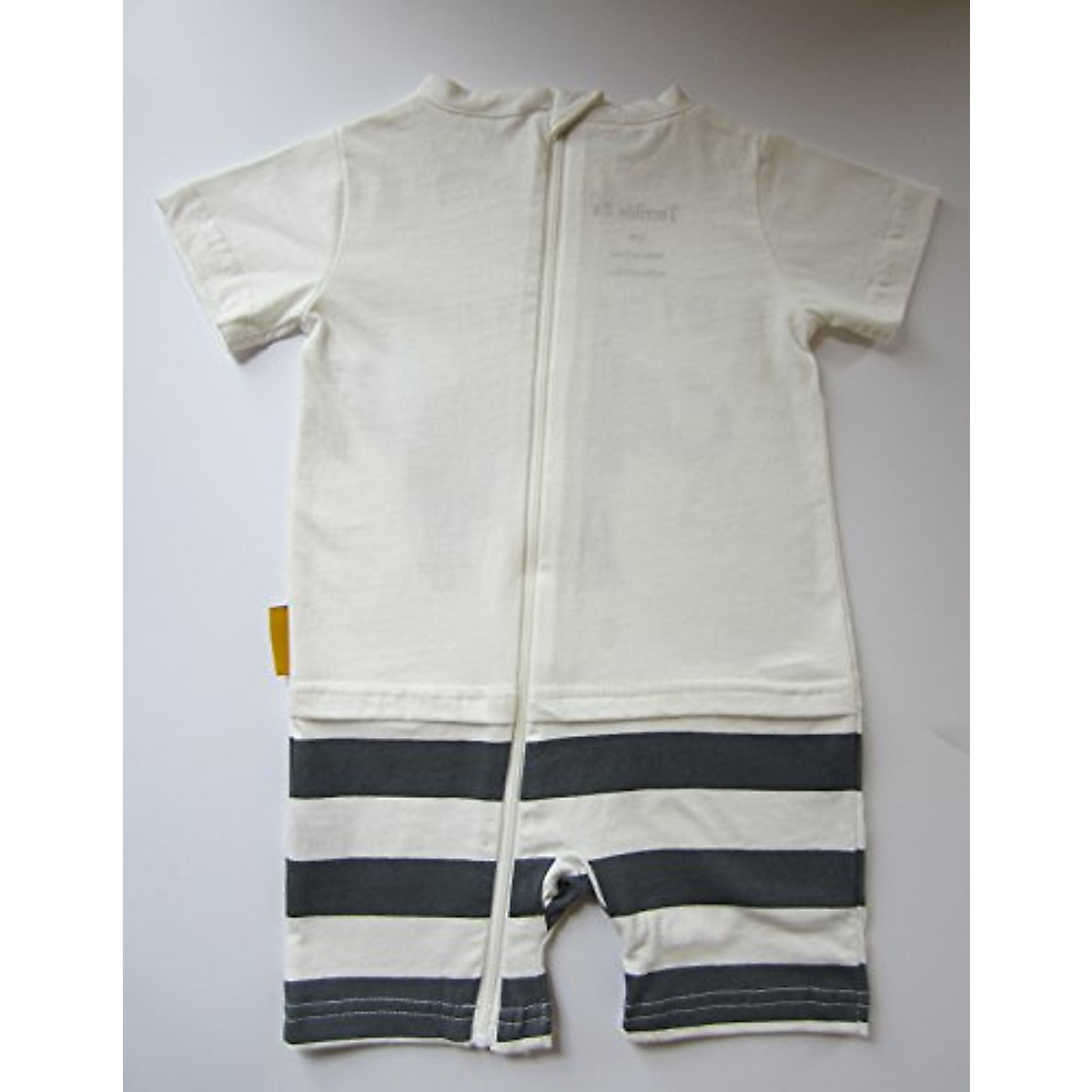 Terrible 2's One-Piece Toddler Elephant Romper with a Back Zipper in White/Gray (5T, White/Gray)