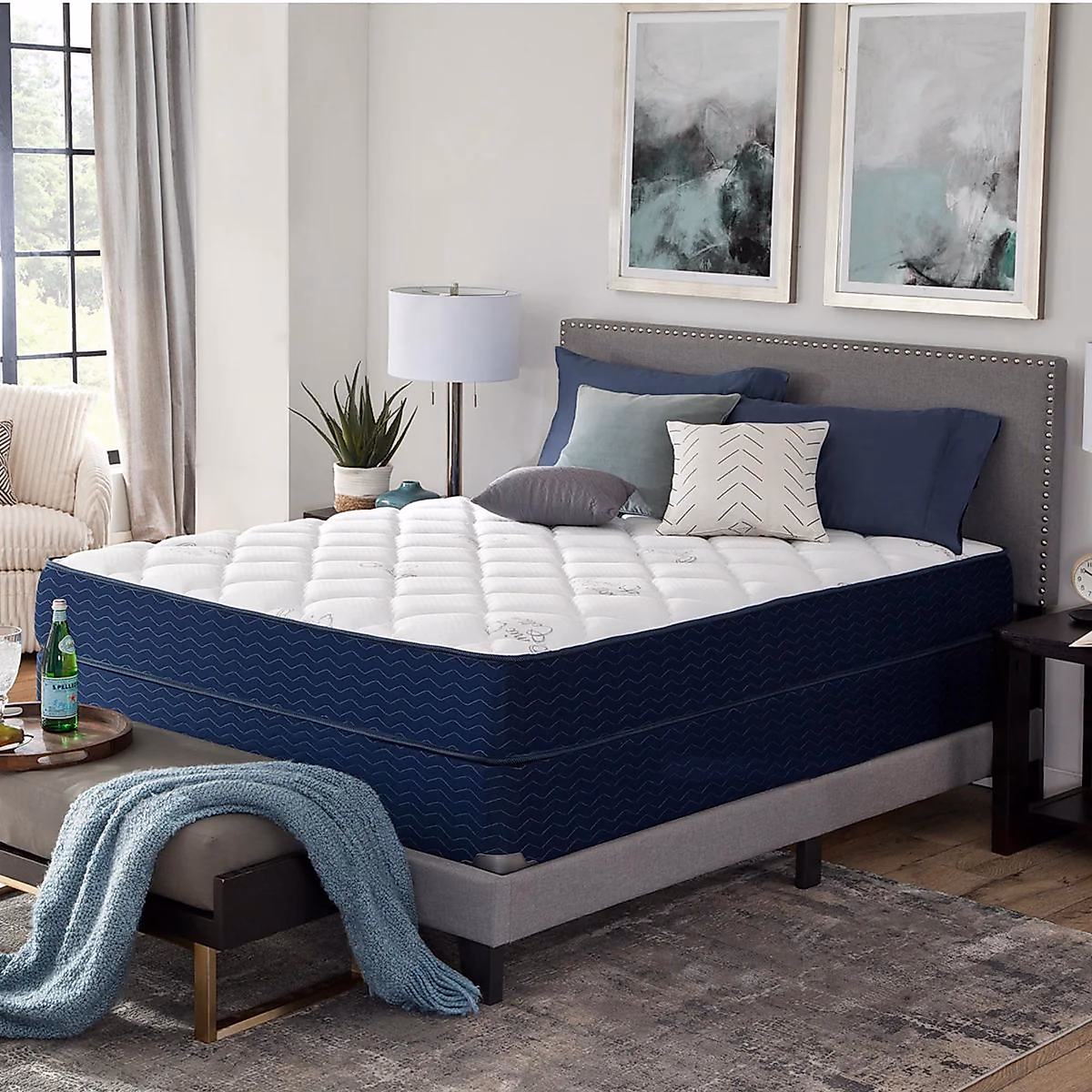 SomosBeds Mayfield Plush Mattress - Twin XL Mattress with Plush Cool Gel Foam, Soft Comfort Foam for Twin XL Beds - Plush Feel Hybrid Mattress in a Box for Ultimate Comfort and Great Sleep