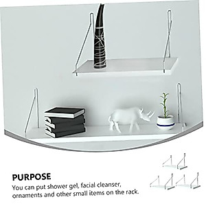 HOLIDYOYO 3pcs Shelf DIY Floating Wall Storage Mounted Shelves for Storage Hanging Holder Hanging Wall Plants Bookshelves Wall Mounted Home Decor Wall Mount Shelves Storage Rack Board White