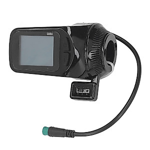 Ebike LCD Display Meter, Low Failure Rate Electric Bike Odometer Waterproof Electronic Panel Speedometer for E Scooter Replacement