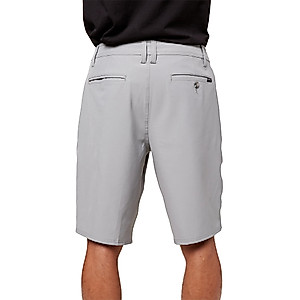 Mens Reserve Solid Hybrid Shorts, Light Grey, 38