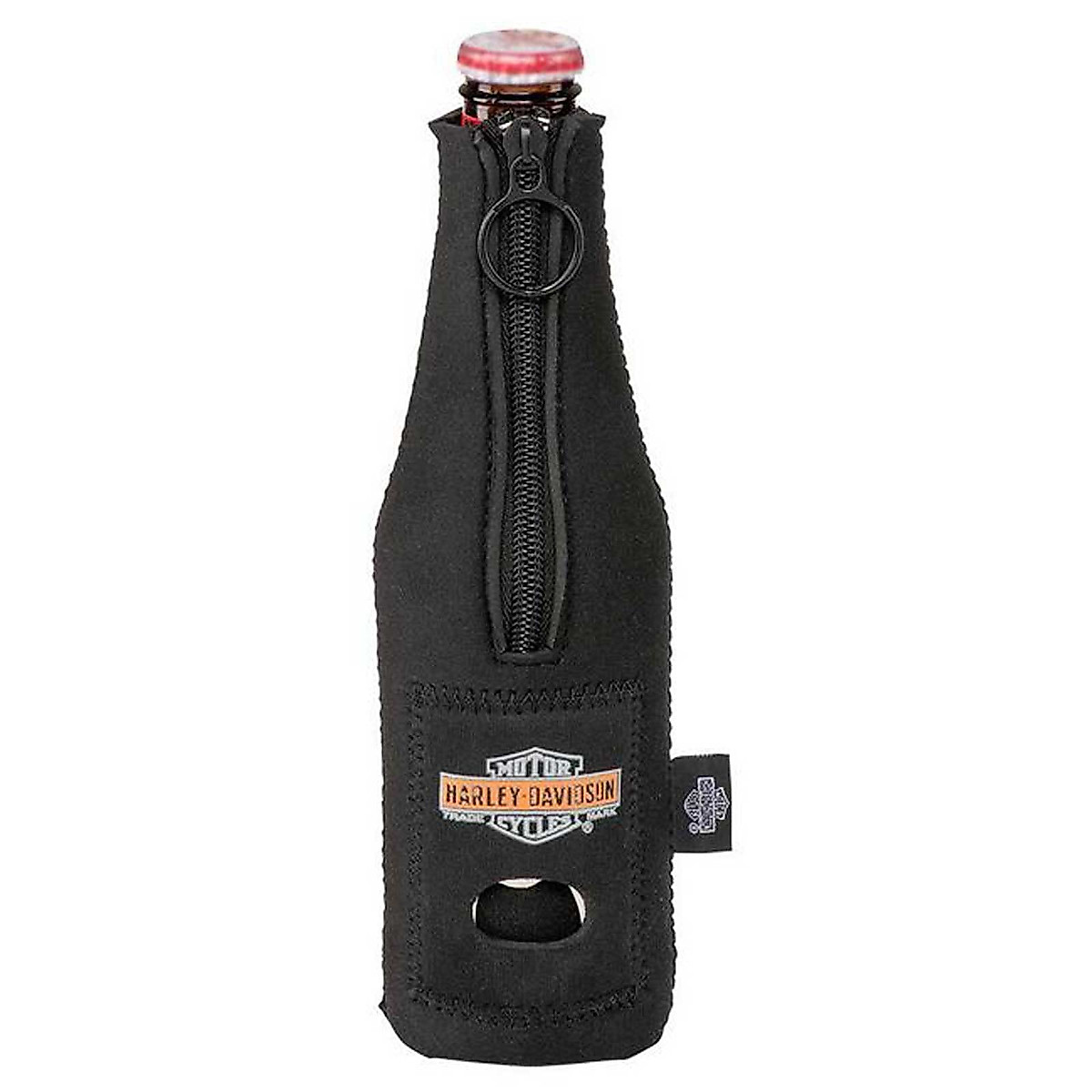 Harley-Davidson Pre-Luxe Neoprene Zippered Bottle Wrap w/Bottle Opener