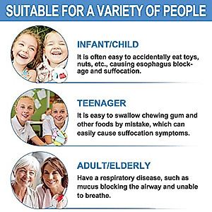 Missfeel Choking Rescue Device, Portable Choking Emergency Device with Red Portable Protective Bag, Stronger Suction First Aid Kit Suction Device with Masks for Child and Adults (Yellow1PCS)