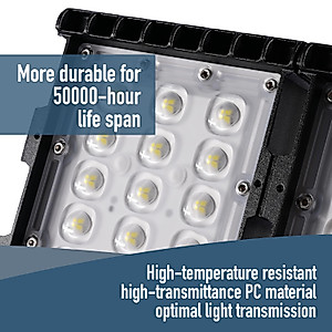 HBKSUSKT 500W LED Stadium Flood Lights Commercial Outdoor Field Lighting -Super Bright 70000 Lumen, IP65 Waterproof, 6000K Daylight, Parking lot Light, Adjustable Lighting Arena Lights