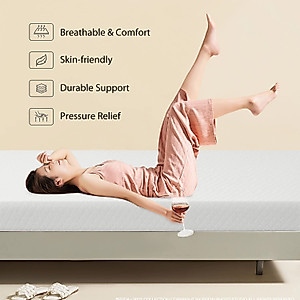 PayLessHere 5 Inch Twin Gel Memory Foam Mattress Fiberglass Free/CertiPUR-US Certified/Bed-in-a-Box/Cool Sleep & Comfy Support/Medium Firm mattresses