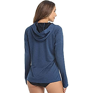 KEFITEVD Sun Protection Shirts for Women Yoga Shirts for Women Work Shirts for Women Long Sleeve Shirts for Women Hiking Shirts for Women SPF Shirt fpr Women Turmeric