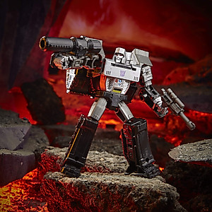 Transformers Toys Generations War for Cybertron: Kingdom Core Class WFC-K13 Megatron Action Figure - Kids Ages 8 and Up, 3.5-inch, Black
