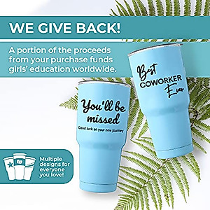 KEDRIAN Farewell Tumbler 30oz, Coworker Leaving Gifts For Women, Farewell Gifts For Coworkers Men, Going Away Gifts For Friends, Goodbye Gifts For Coworkers Women, Happy Retirement Gifts For Women