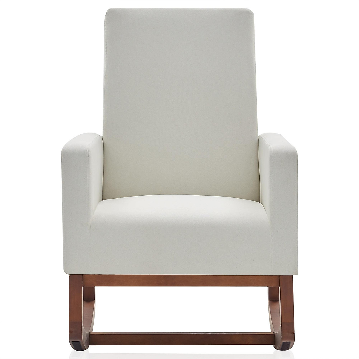 VBSQ Rocking Chair Upholstered Fabric/Faux Leather High Back Armchair W/Ottoman Slirr Chair Rocking Chair Rocker Chair Rocker Camp Chair Rocker Recliner Rocking Camp Chair Rocking Chairs