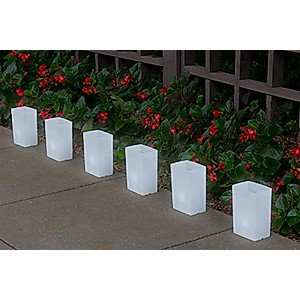 Set of 12 White Luminaries