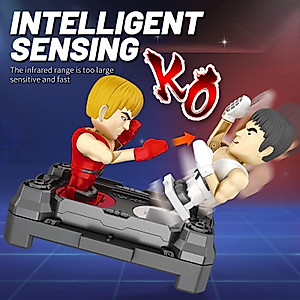 Electronic Boxing Toy with Scoring Screen, Kid Board Boxing Games, Body Interactive Punching RC Robots, Single Player& 2 Players Mode, K.O.& Scoring Winning Ways, Xmas/Birthday Gift for 4-7,8-12 boys