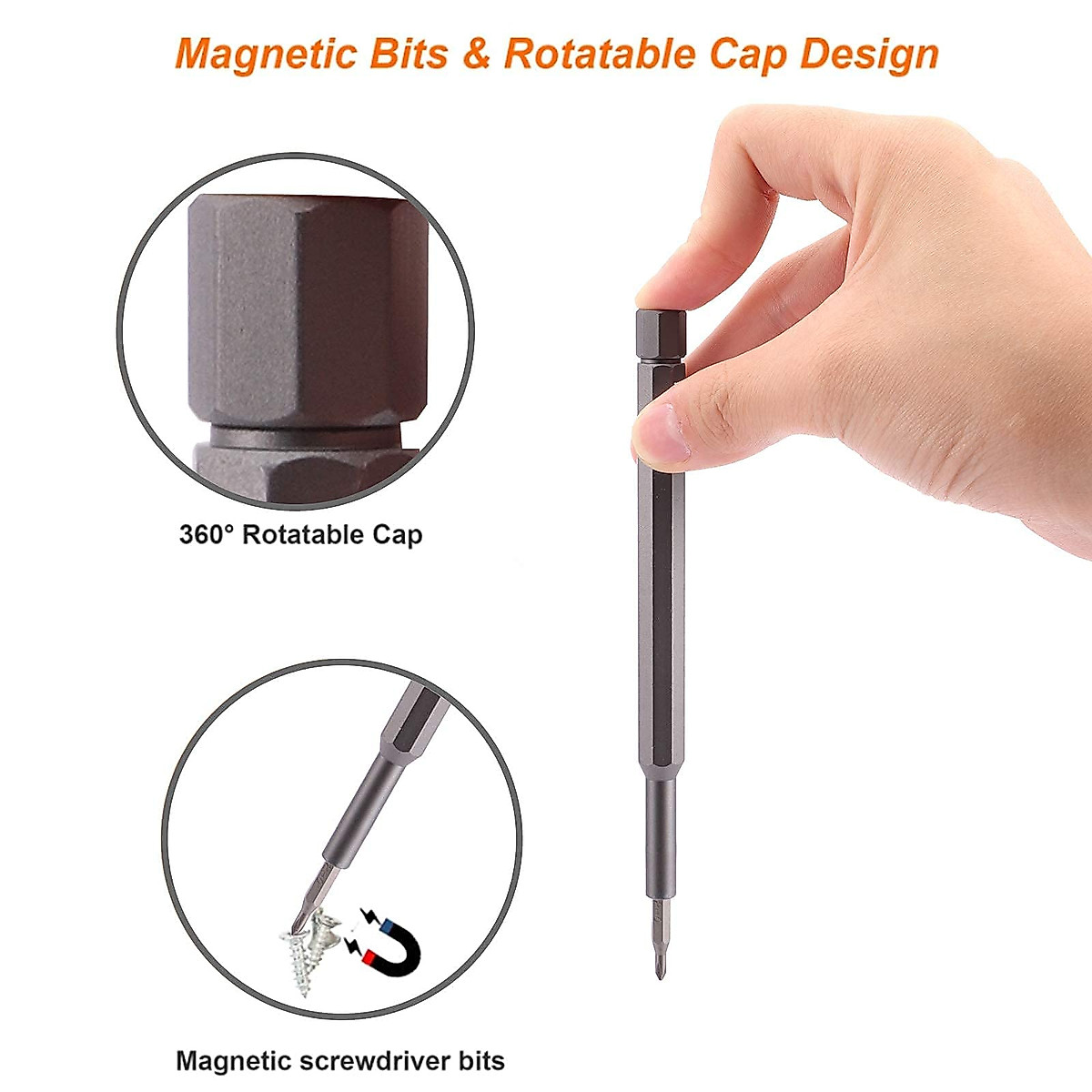 Precision Screwdriver Set, 24 in 1 Magnetic Driver Bit Set, Mini Pocket Screwdriver Repair Tool Kit with Storage Case for Electronics/Smartphone/Tablet/PC/Eyeglasses