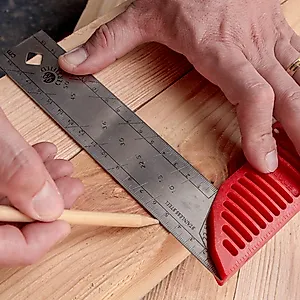 Kapro Set Legend Try with Mitre Square with Stainless Steel Blade & Handy Pocket Level - 4"