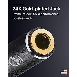 Long Nylon Braided USB Aux Adapter, 4ft/1.2m USB to Audio Jack, Smart Chip, 99.99% 4N OFC, TRRS External Sound Card for PC, Headphone Jack, 4-Pole Microphone, PS5 PS4 and More -Kepulu Pro Audio Line