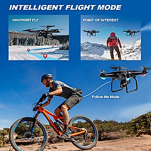 Cheerwing U88S GPS Drone with 4K Camera for Adults, 5G WiFi FPV Drone with Auto Return, Follow Me, Waypoint Fly, Voice Control