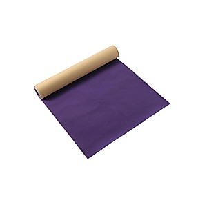 SANSAM Self-Adhesive Flannel Fabric - 17.2''x60'' Roll Soft Purple Adhesive Velvet Flocking Liner for Drawer, Cabinet,Shelves,Jewelry Box, Felt Repair Patch for Clothing, Furniture