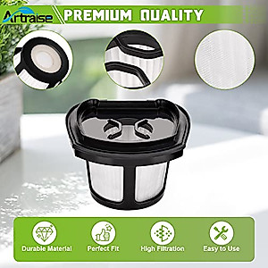 4 Pack 2390A Filter Replacement for Bissell Pet Hair Eraser Filter Hand Model 2390 2389 23903 2284W Handheld Vacuum, Compare to Parts # 1614212 1614203 1614204, 4 Mesh Filters 8 Foam Filters