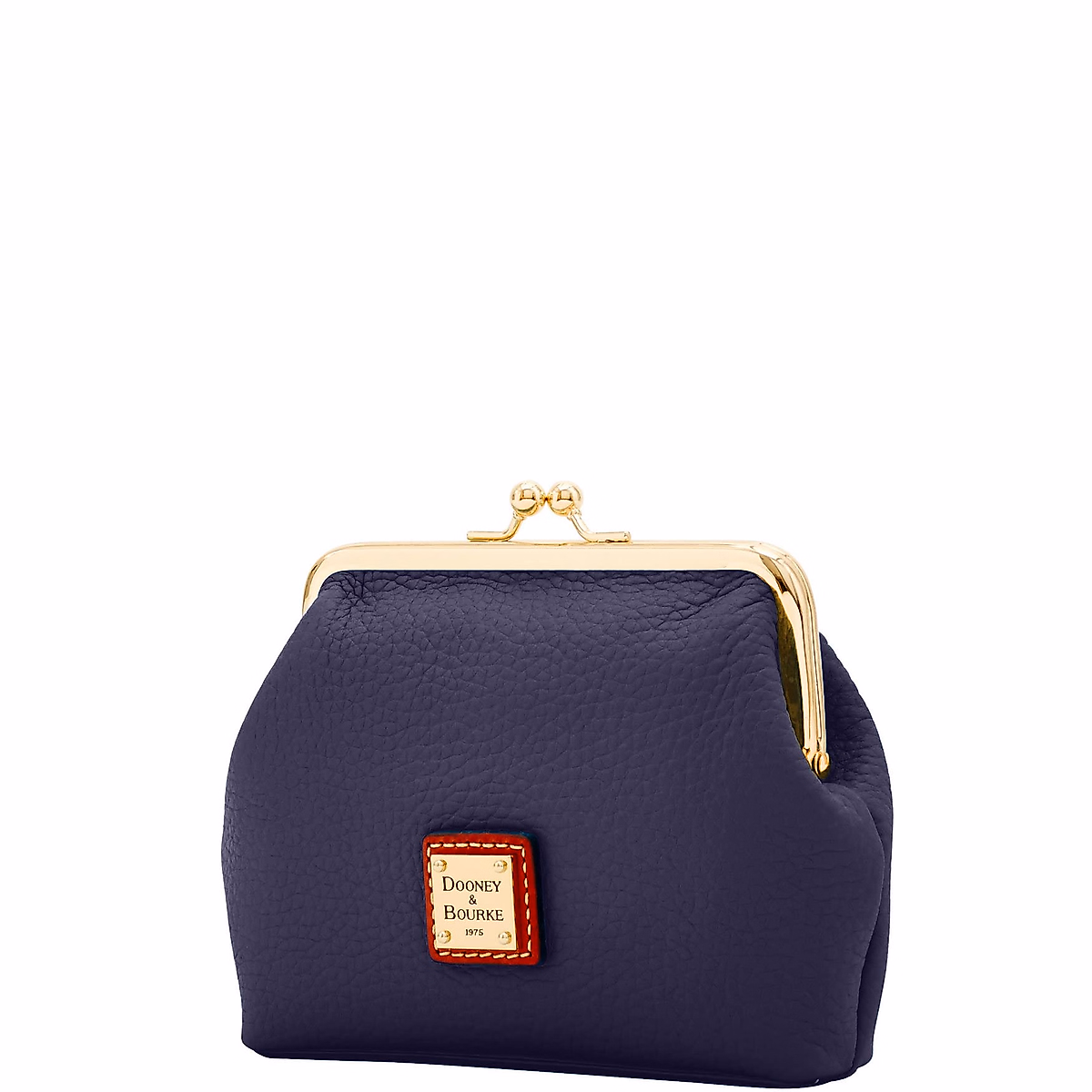 Dooney & Bourke Handbag, Pebble Grain Large Framed Purse Clutch - Midnight Blue