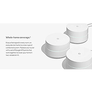 Google 4 Pk Wifi AC1200 Dual-Band Home WiFi System (Renewed)