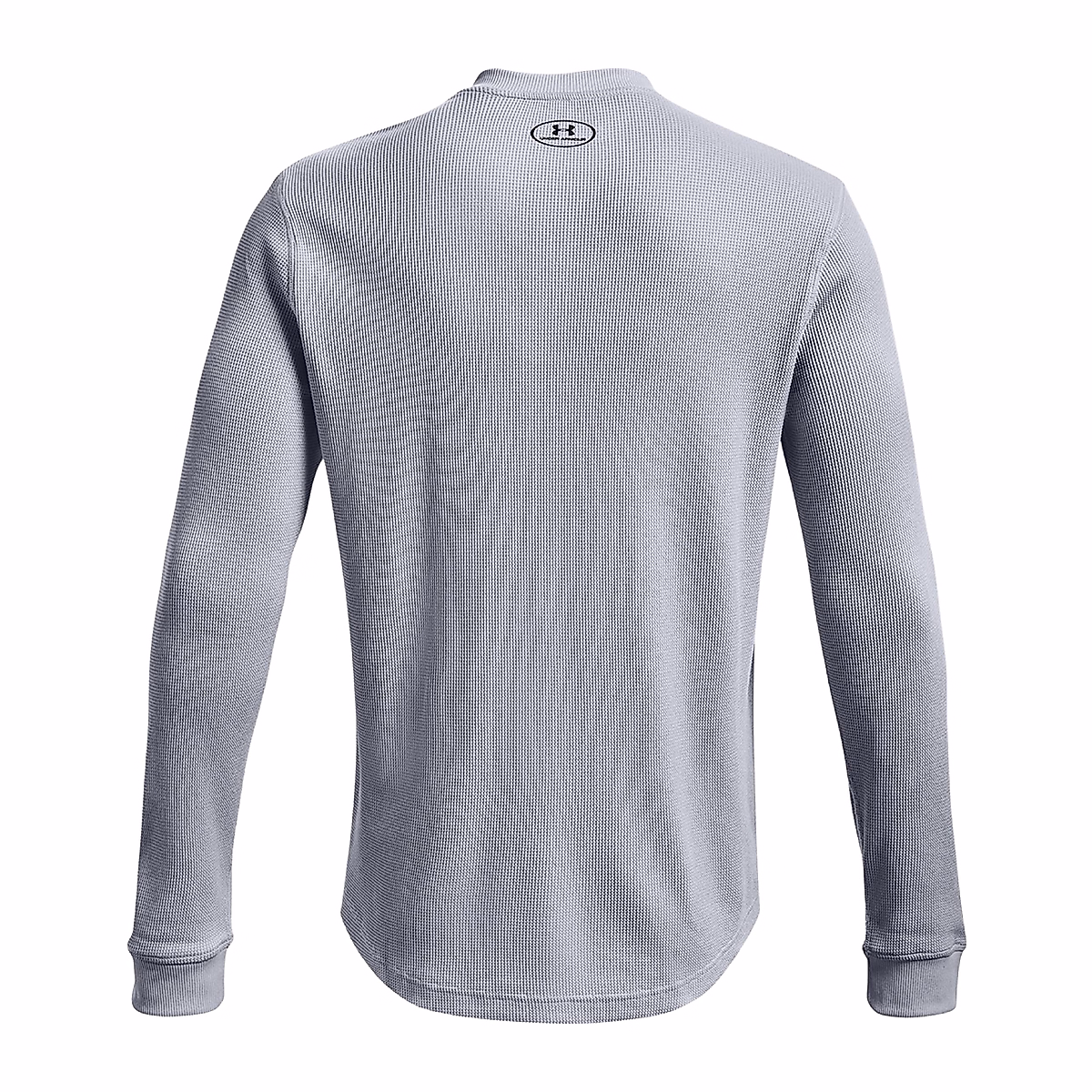 Under Armour Men's UA Waffle Henley Shirt Long Sleeve (Mod Gray/Black - 011, Large)