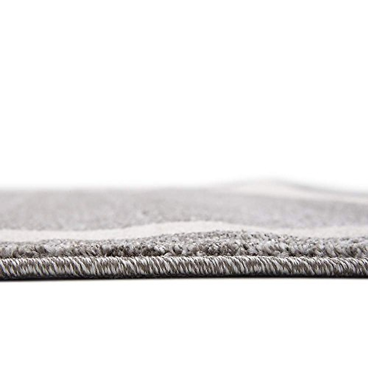 Unique Loom Del Mar Collection Area Rug-Transitional Inspired with Modern Contemporary Design, Rectangular 5' 0" x 8' 0", Gray/Ivory