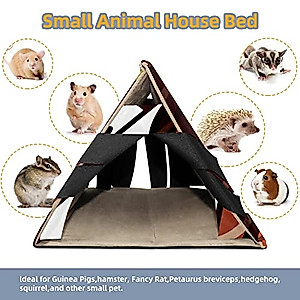 Rugby Pattern, Guinea Pig Hideout for Small Animal Hamster Gerbils Chipmunks Squirrels Hedgehogs Guinea Pig Bed