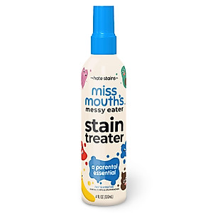 Miss Mouth's Messy Eater Stain Treater Spray - 4oz Stain Remover - Newborn & Baby Essentials - No Dry Cleaning Food, Grease, Coffee Off Laundry, Underwear, Fabric