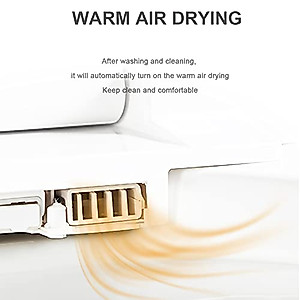 Simple Project Smart Toilet, Smart Bidet Toilet | White Tankless Toilet, Smart Toilet Seat With Remote | Elongated One Piece Toilet Bidet with Auto-flush, Drying, Self-cleaning, Foot kick sensor