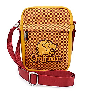 Buckle Down Harry Potter Bag, Cross Body, Gryffindor, Checker, Vegan Leather