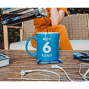 Silver Buffalo Ted Lasso Richmond Jersey Kent Ceramic Mug, 20 Ounces