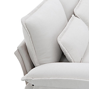 YUNLife&Home U-Shaped Modular Sectional Sofa with Double Chaise Lounge and Waist Pillows,6-Seat Oversized Symmetrical Couch,Comfy Chenille Upholstery Deap Seat Corner Sofá Convertible Sleeper Couches