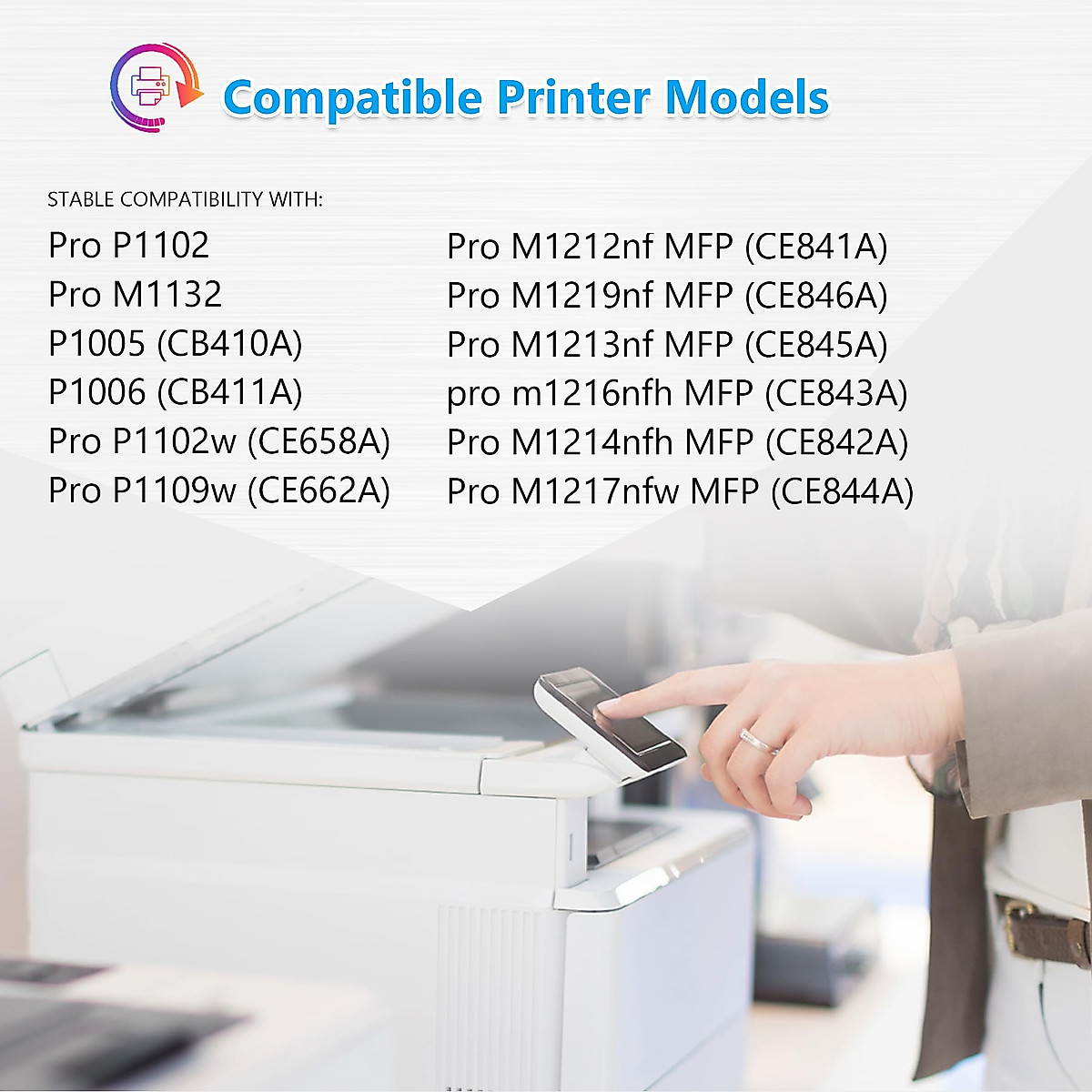 85A Black Toner Cartridge with Chip (2-Pack) | Replacement for HP85A Works with Pro M1212nf M1217nfw M1214nfh M1216nfh M1219nf MFP; Pro P1102w P1109w P1005 P1006 M1132 Printer | CE285D, 85A Toner 2PK