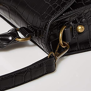 The Drop Women's Diana Top Handle Crossbody Bag, Black