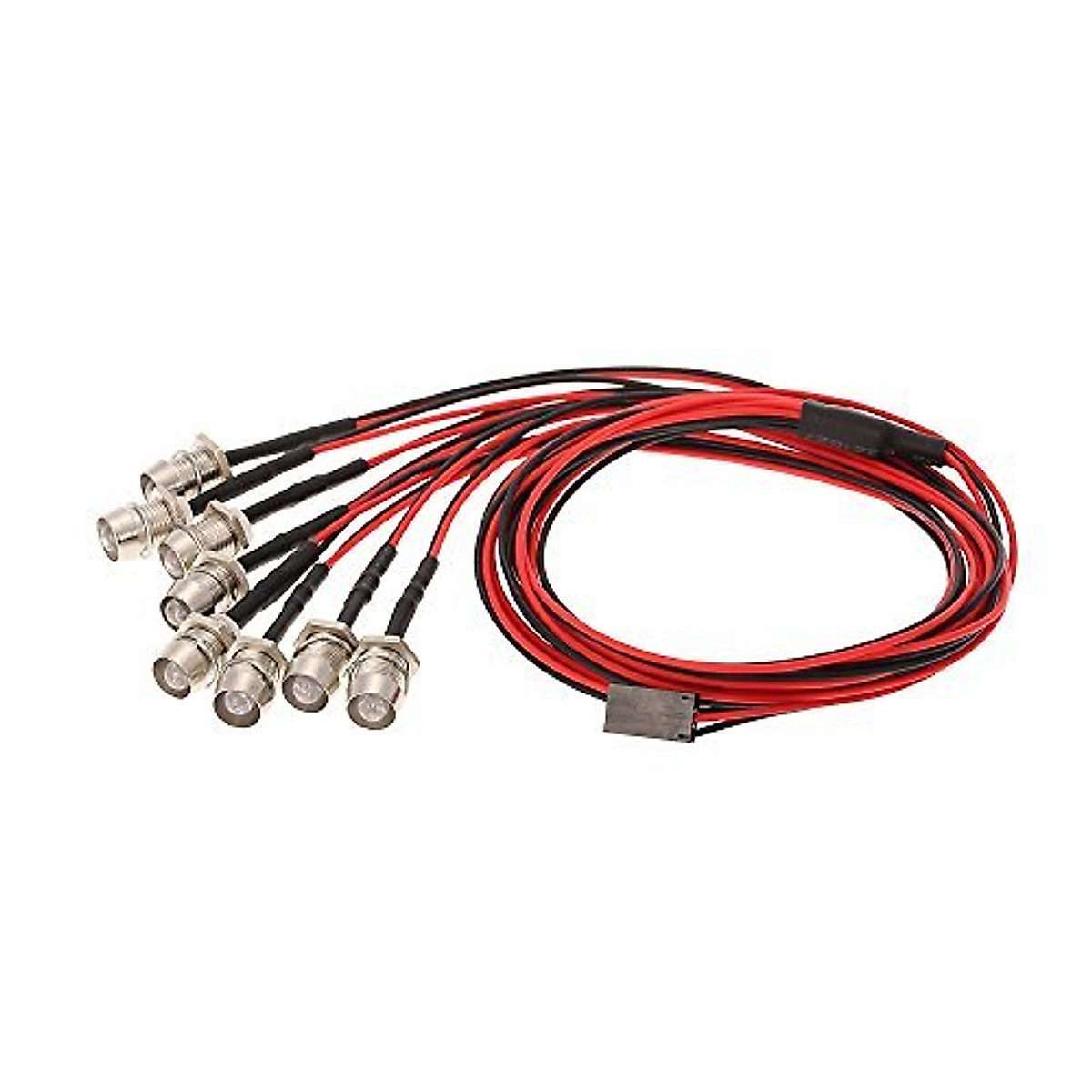 8 LED Light Kit White Red Yellow for 1/10 1/8 Traxxas Redcat RC4WD Tamiya RC Car