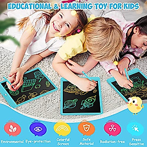 LCD Writing Tablet for Kids, 10 Inch Colorful Drawing Tablet Doodle Board, Learning &Educational Toys for 3 4 5 6 7 8 Years Old Girls Boys Birthday, Blue