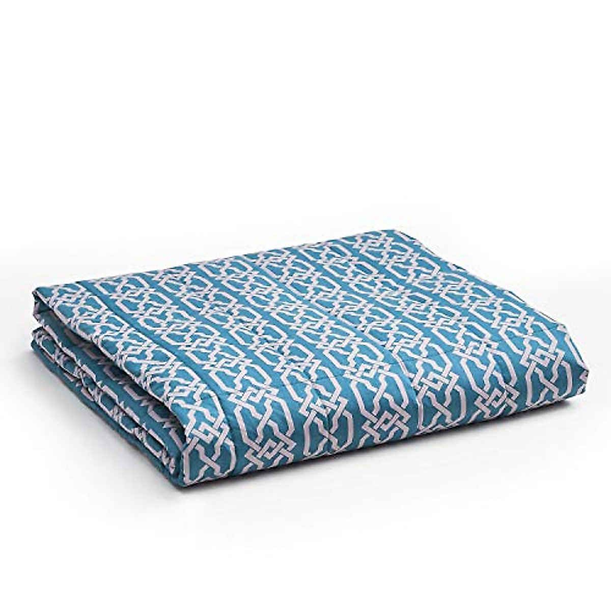 YnM 25lbs Weighted Blanket, 100% Oeko-Tex Certified Cotton Material with Premium Glass Beads (Infinite, 60''x80'' 25lbs), Suit for One Person Use on Queen/King Bed