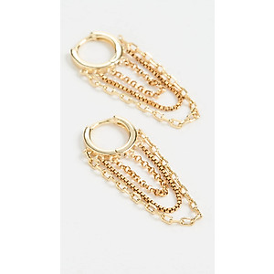 SHASHI Women's Paloma Earrings, Gold, One Size