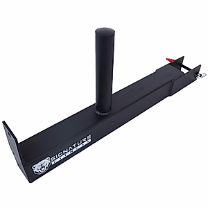 Signature Fitness Belt Squats, Curls, Rows, or Guided Deadlifts Attachment, Fits 2'' x 2'', 3'' x 2'', 3'' x 3'' Racks, Black