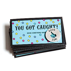 Trainers Warehouse You Got Caught! - Kudos and Appreciation, Tokens and Cards (Set of 10 Each) with an Extra Set of 10 Tokens, Great for Recognition